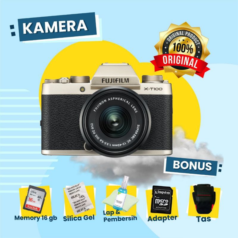 Jual FUJIFILM X-T100 XT100 Body Only Kit Second - KAMERA MIRRORLES ...