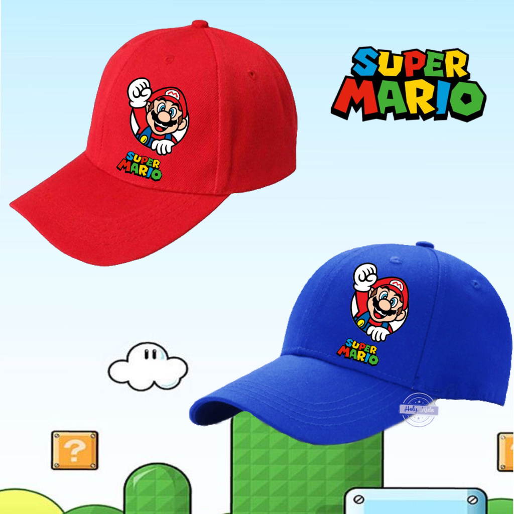 Jual TOPI SUPER MARIO / TOPI ANAK SUPER MARIO / SUPER MARIO BASEBALL ...