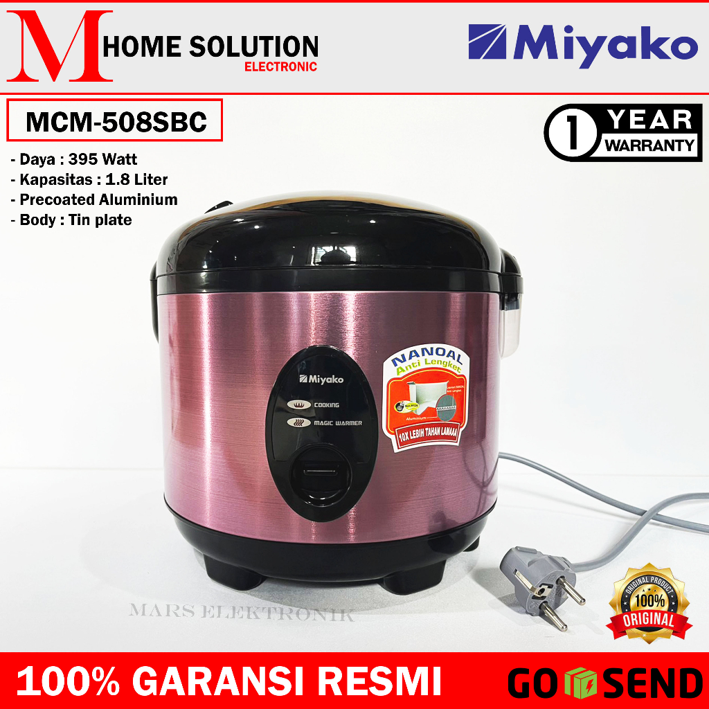 Jual [ COD READY ] MIYAKO RICE COOKER - MCM-508 SBC - KAPASITAS 1,8 ...