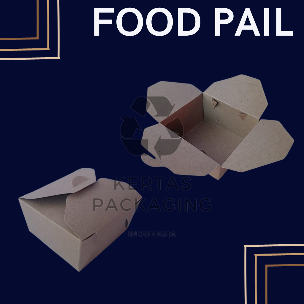 Jual Food Pail / Paper Rice Box / Lunch Box / Kertas Dus Makanan ...