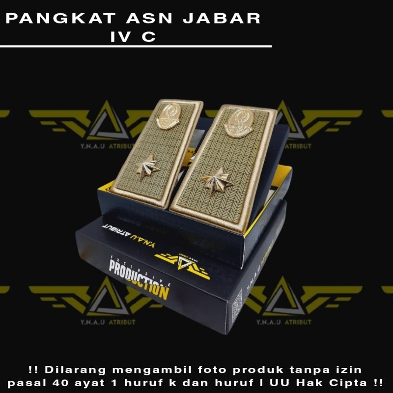 Jual ATRIBUT ASN / PANGKAT ASN JABAR GOLONGAN 4C EXCLUSIVE | Shopee ...