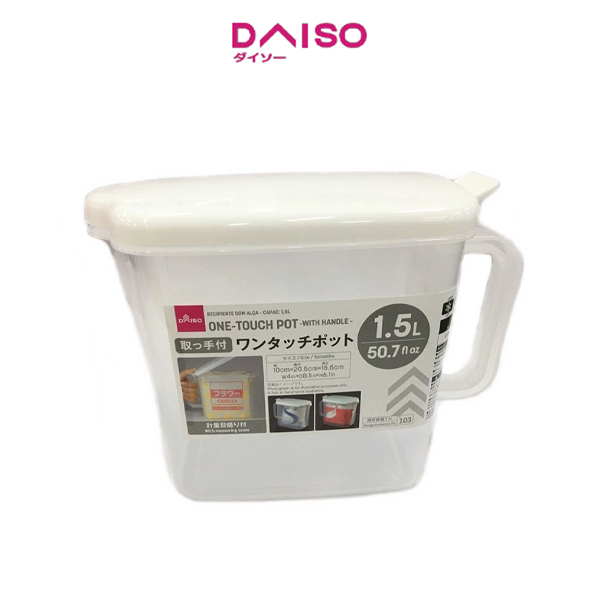 Jual Daiso One-touch Pot-With Handle -1.5L - | Shopee Indonesia