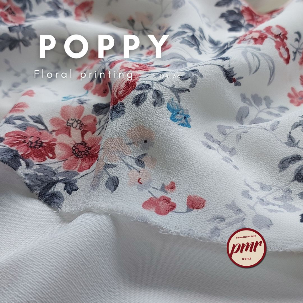 Jual Kain Ceruty POPPY Kain Dress dan Kain Blouse Kain Premium Tebal Halus Ringan - HARGA1/2YARD ...