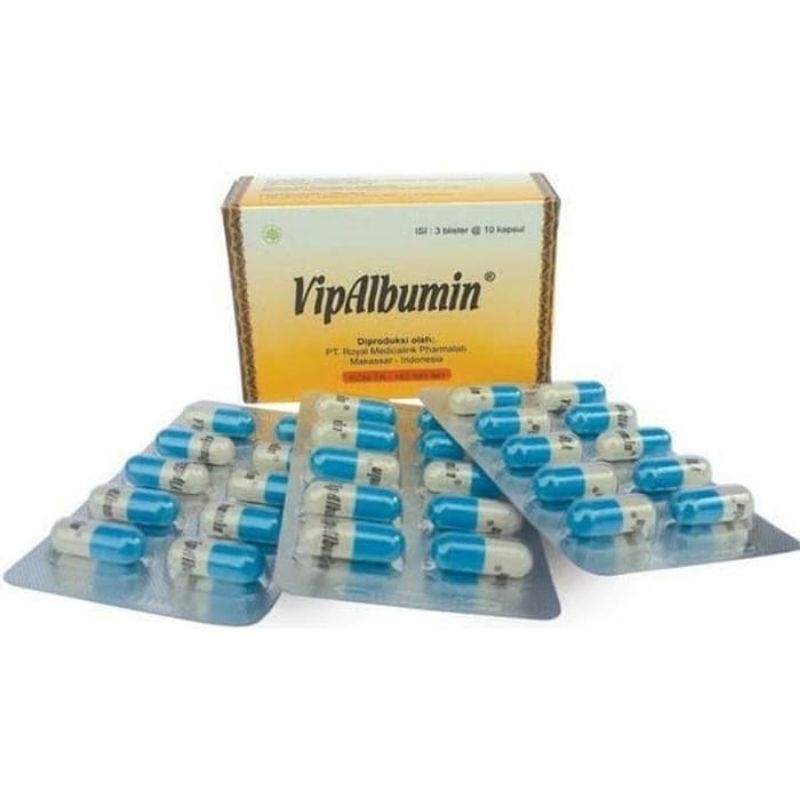 Jual Vip albumin isi 30 kapsul original 100% mempercepat penyembuhan ...