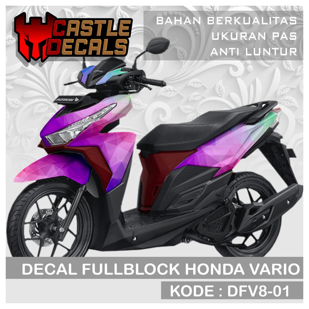 Jual STIKER DECAL VARIO STICKER FULL BLOK 2015/2016 - DFV08 | Shopee ...