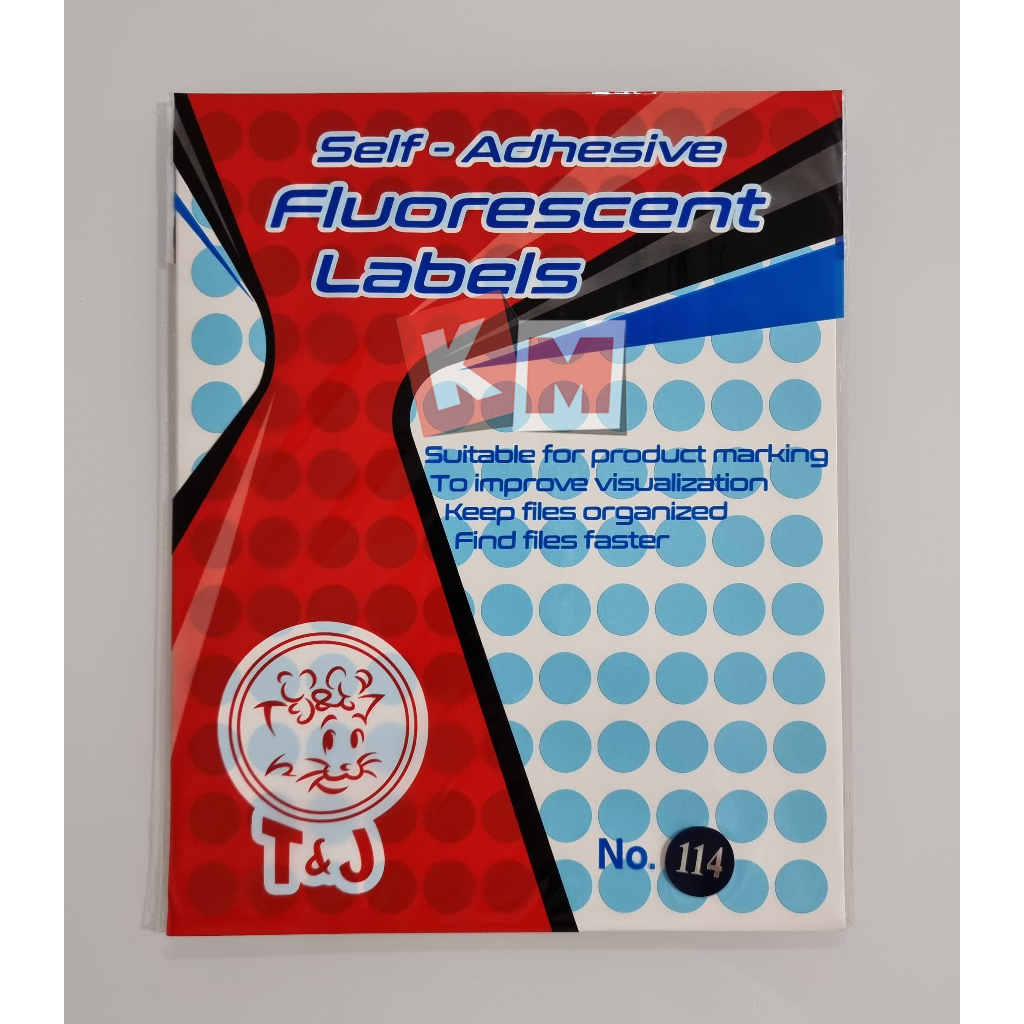 Jual Label Stiker Tandj No 114 Bulat Warna Color Dot Tom And Jerry 13 Mm