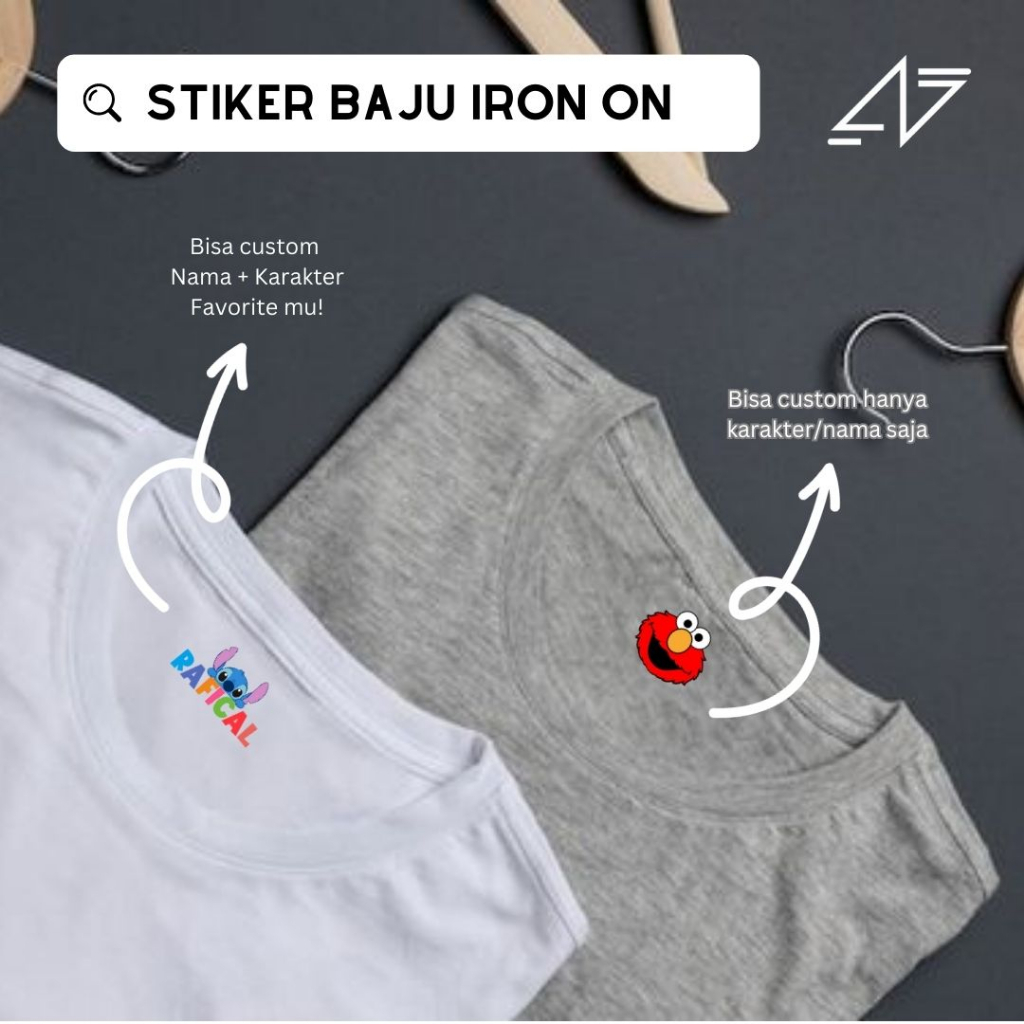 Jual Stiker Sablon Setrika Custom Label Custom Nama Anak Iron On Press ...