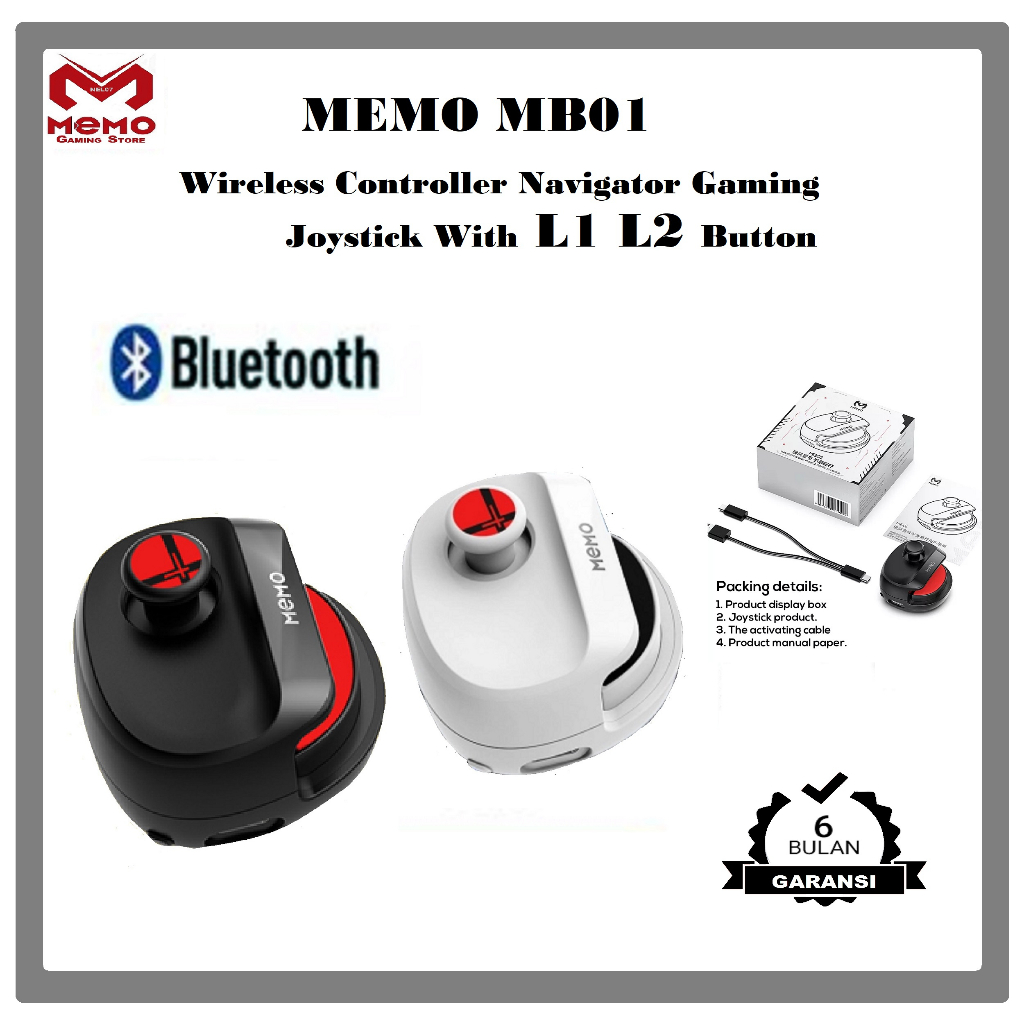 Jual Memo MB01 Wireless Controller Navigator Game Joystick with L1 L2 Button | Shopee Indonesia