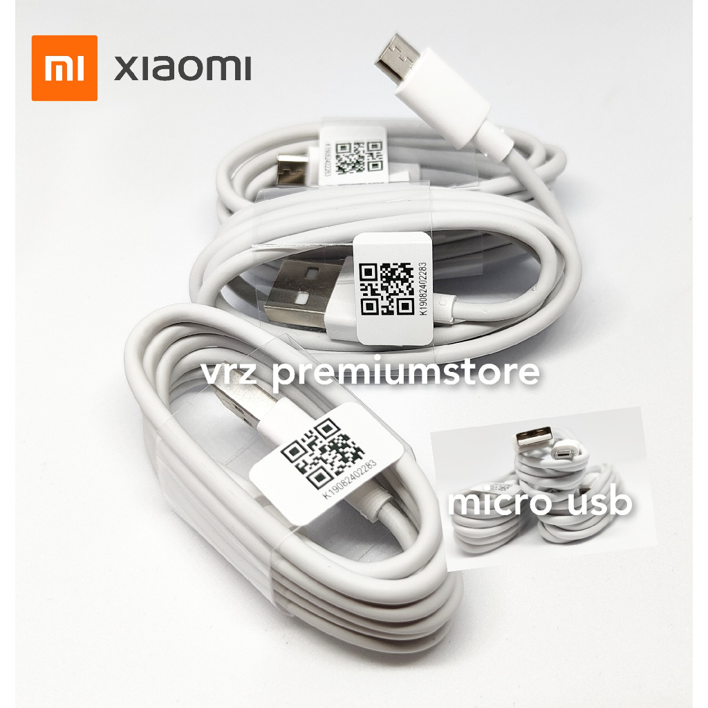 Jual KABEL DATA XIAOMI REDMI ORIGINAL100% 2A FAST CHARGING MICRO USB | Shopee Indonesia