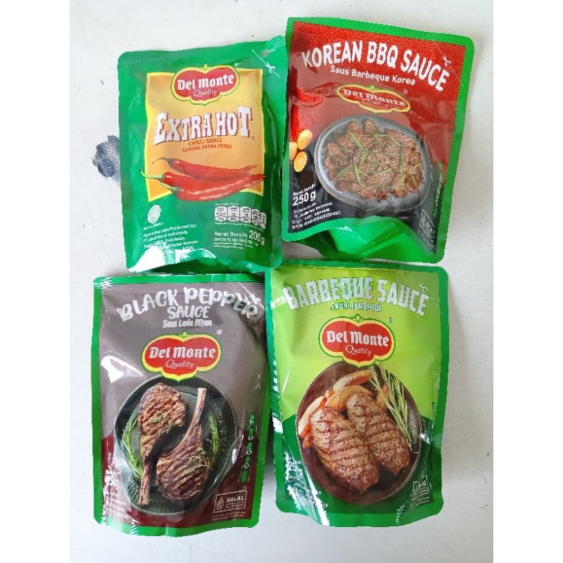 Jual Aneka Saos Delmonte Sambal Tomat Barbeque Kemasan pouch | Shopee ...