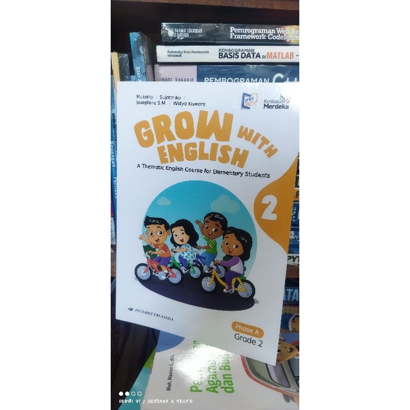Jual Grow with english grade 2 elementary kurikulum merdeka penerbit erlangga | Shopee Indonesia