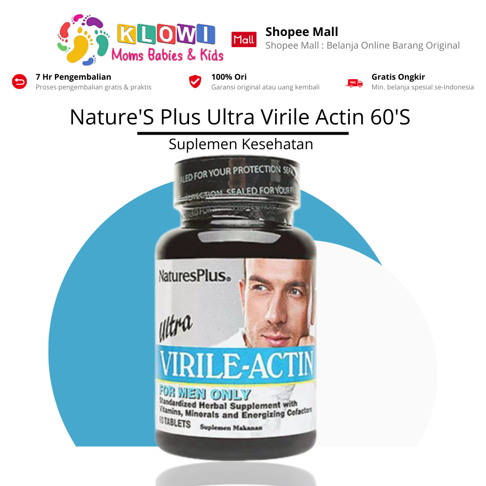 Jual Nature'S Plus Ultra Virile Actin 60S/ / Vitamin Pria / Ultra ...