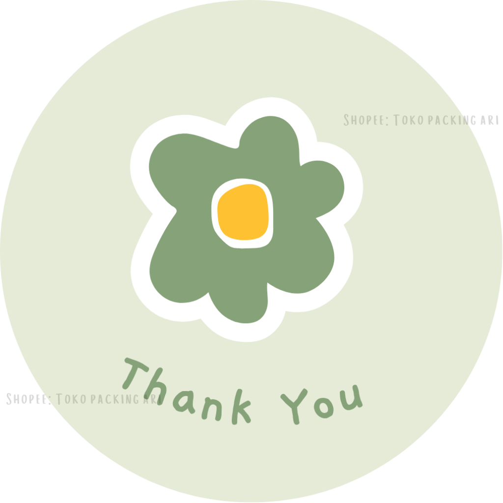 Jual Sticker Bulat | Sticker Bulat Cute | Sticker Packing | Sticker ...