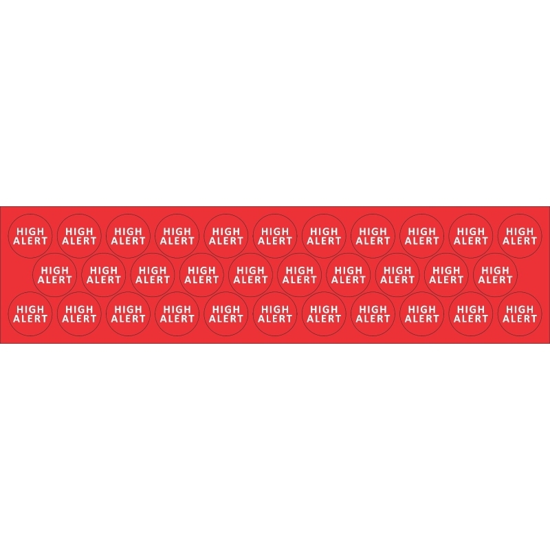 Jual Stiker Label High Alert dan Lasa diameter 2.4 cm | Shopee Indonesia