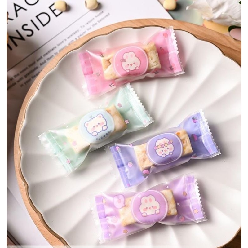 Jual PLASTIK NOUGAT PERMEN LUCU 4x9.5CM PLASTIK SEALER PERMEN KAWAII ...