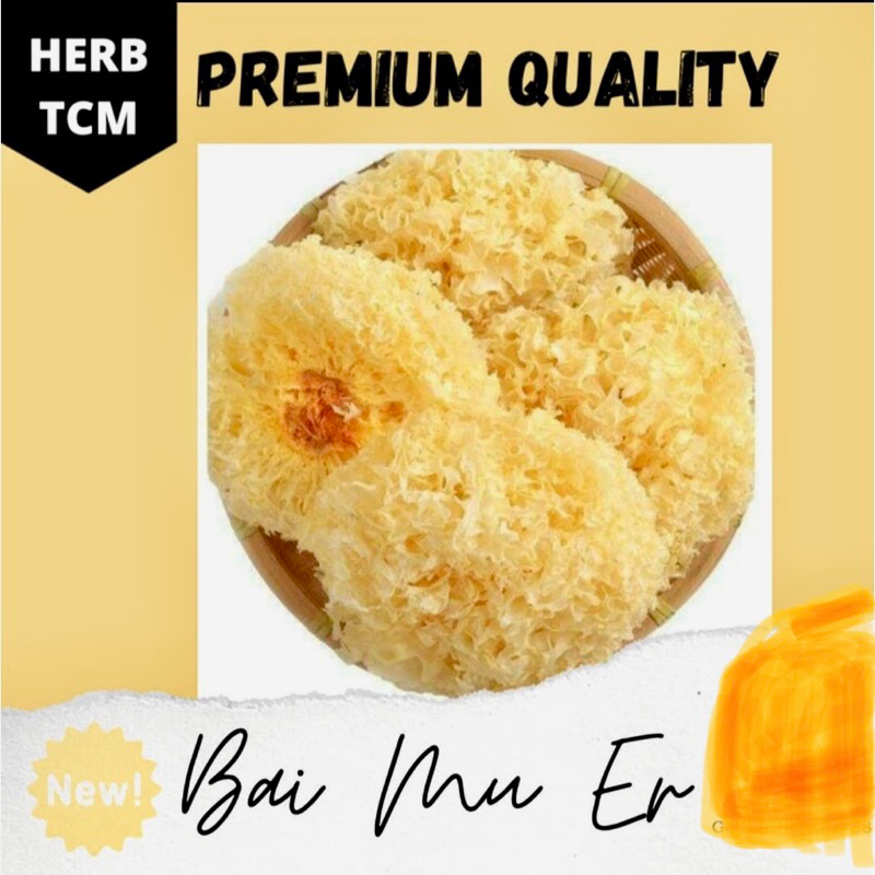 Jual JAMUR PUTIH PREMIUM / JAMUR SALJU / WHITE FUNGUS / BAI MU ER 25 ...