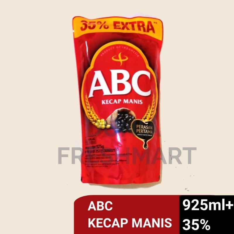 Jual ABC KECAP MANIS 825ml+40% KEMASAN REFILL KECAP HITAM MANIS ABC ABC ...