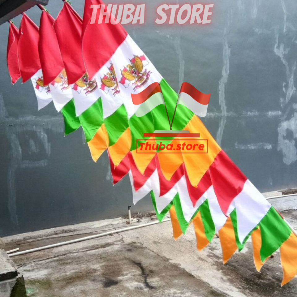 Jual Bendera Merah Putih Motif Umbul Umbul Geraji 8 Gelombang Termurah | Shopee Indonesia