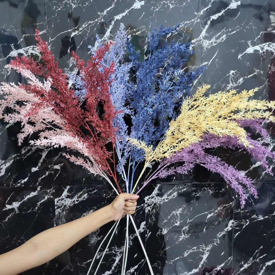 Jual BUNGA ARTIFICIAL CEMARA RICE GRASS TANAMAN HIAS DAUN PALSU ...