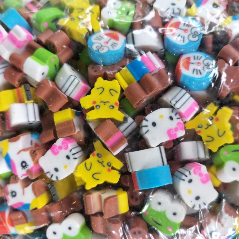 Jual Penghapus Mini Karakter/Pengapus Pensil Karakter | Shopee Indonesia