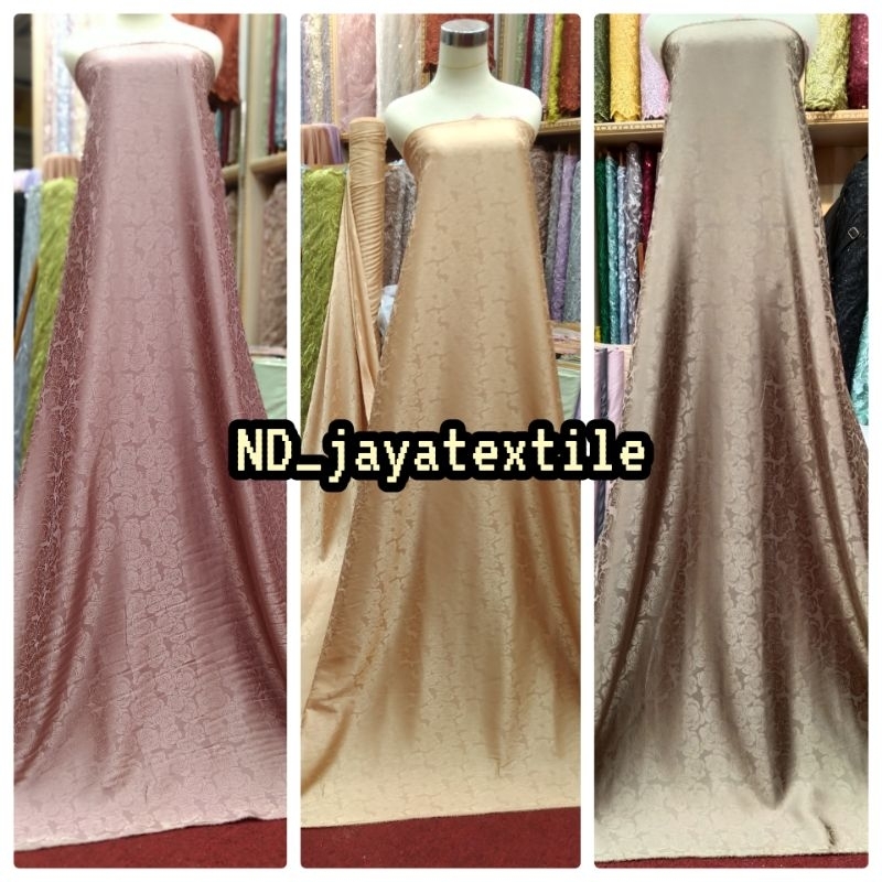 Jual Kain JAQUARD ARMANI SILK/ARMANI FLOWER/Bahan Gaun | Shopee Indonesia