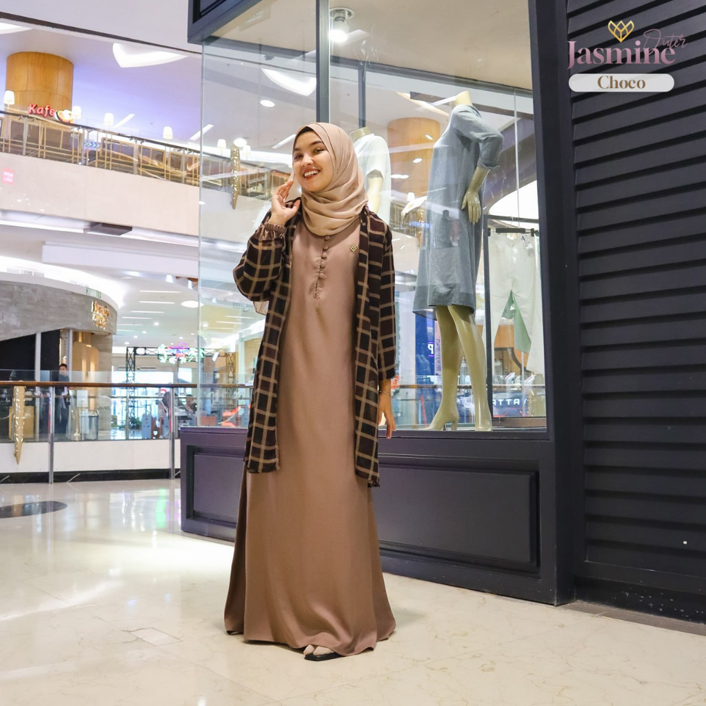 Jual OUTER MUSLIMAH PANJANG OUTER WANITA MUSLIM OUTER WANITA BAHAN ...