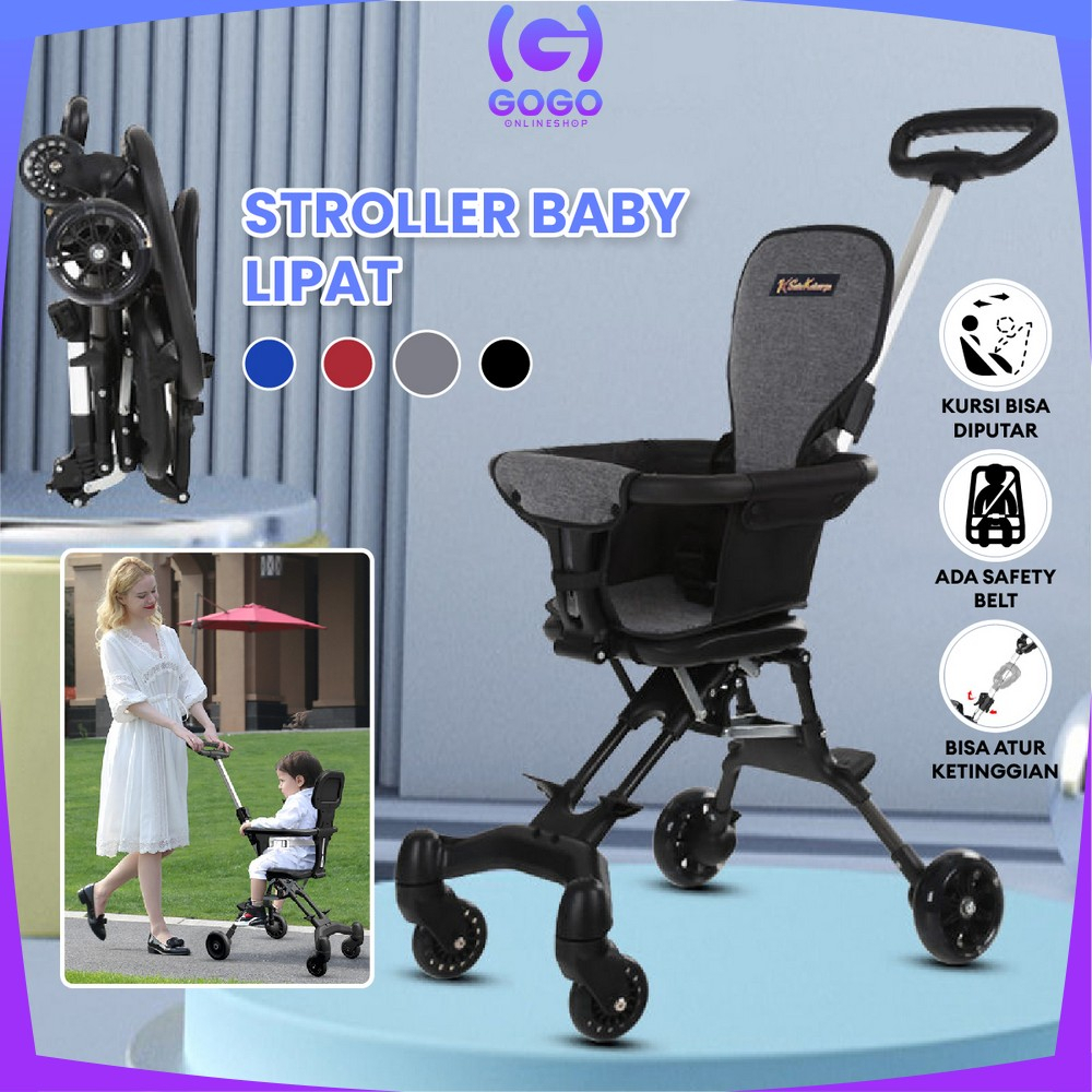 Jual GOGO-C833 Stroller Baby Lipat Magic Stroller Kereta Dorong Balita ...