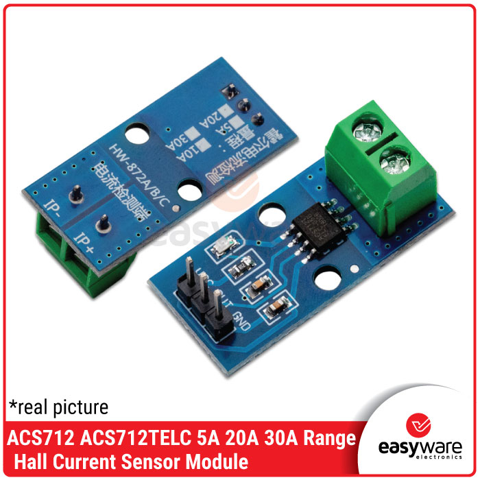 Jual Acs712 5a 20a 30a Hall Current Sensor Module Acs712telc Sensor Arus Module Shopee Indonesia