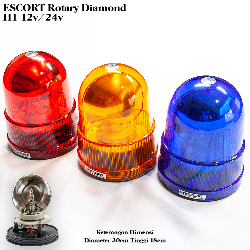 Jual LAMPU PUTAR ROTARI ROTARY LAMP DIAMOND H1 WARNING LIGHT | Shopee ...