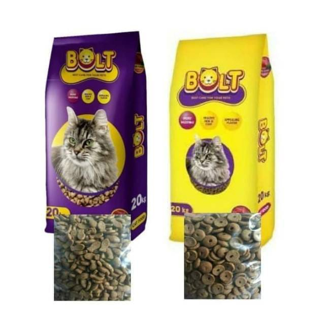 Jual Bolt Cat 1 karung 20kg Makanan Kucing Murah Bolt Bentuk Ikan ...