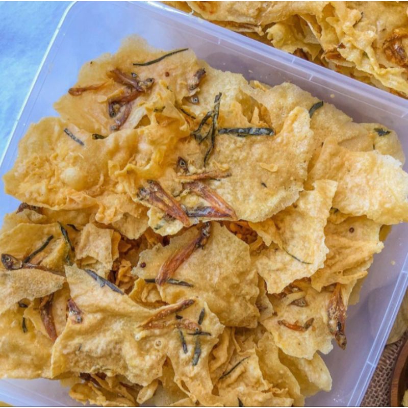 Jual Peyek / Rempeyek Ikan Teri (Large / Toples 1.500 ml) | Shopee Indonesia