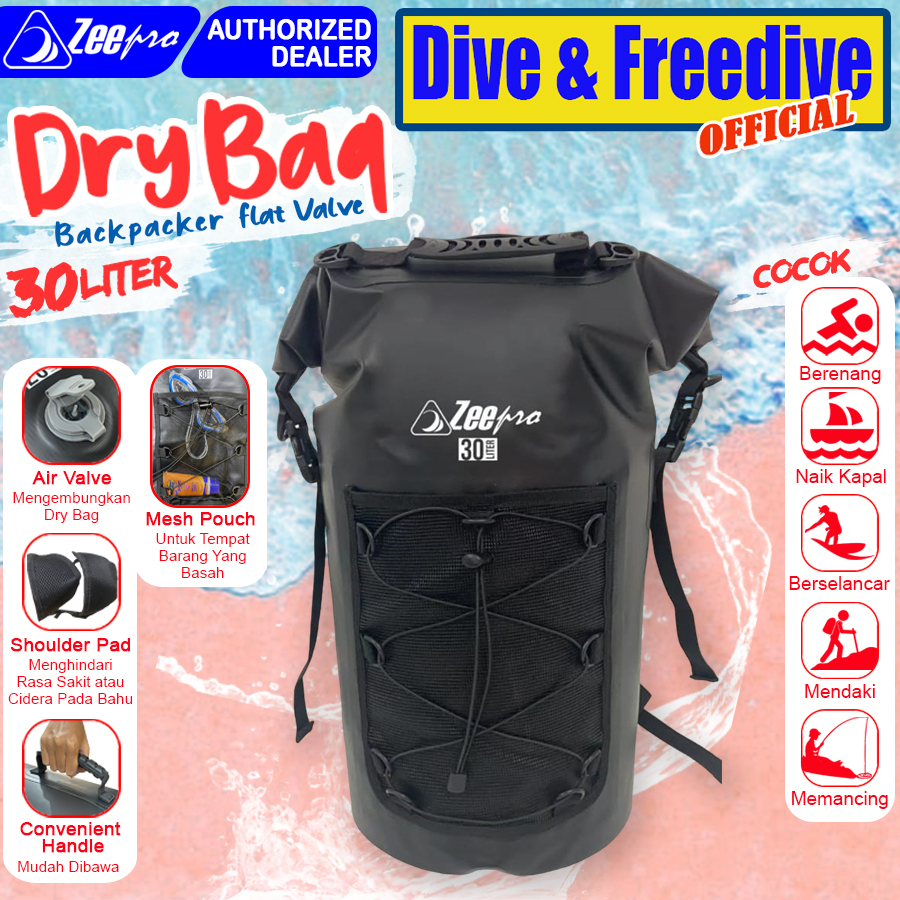Jual Dry Bag Zeepro Backpacker 30 Liter 30L Tas Anti Air Waterproof Pelampung Bag Ransel ...