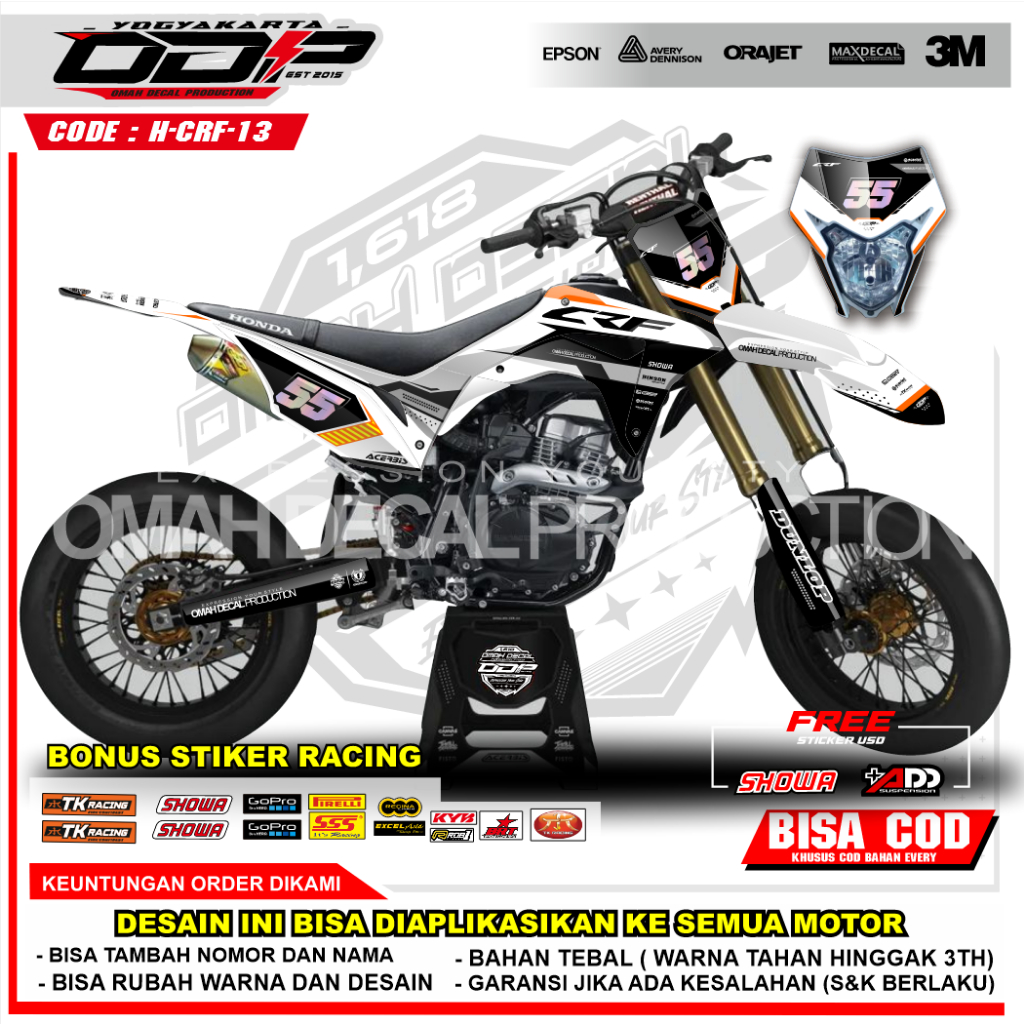 Jual STIKER DECAL HONDA CRF 150 FULLBODY DEKAL KEREN DEKAL KEKINIAN ...