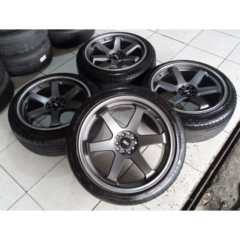 Jual Velg Mobil Racing HSR Tokyo Ring 19 Pcd 10x100/114 + Ban PHi 235 ...