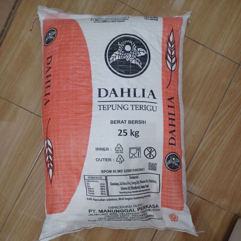 Jual tepung terigu dahlia 25kg | Shopee Indonesia