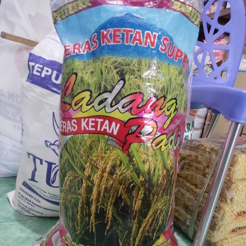 Jual 1 Kg Beras Ketan Super Ladang Padi Kemasan Curah | Shopee Indonesia