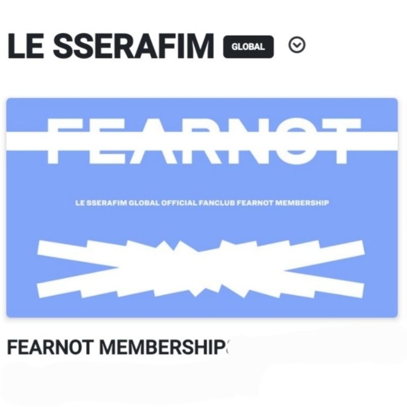 Jual JASACEKOUT LE SSERAFIM GLOBAL OFFICIAL FANCLUB FEARNOT MEMBERSHIP ...
