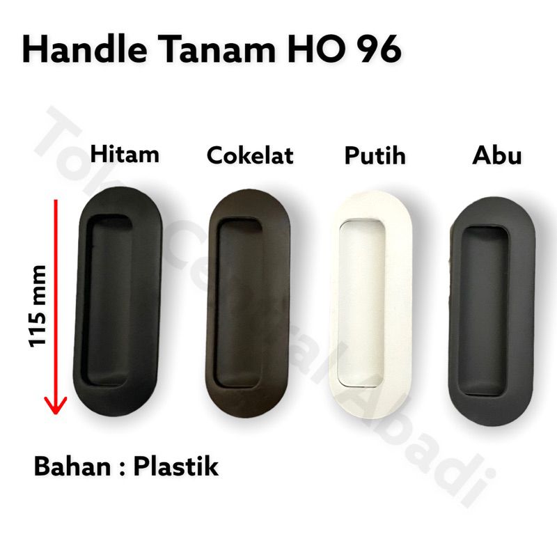 Jual Handle tanam plastik/ Handle HO 96/ Handle warna Hitam/ putih ...