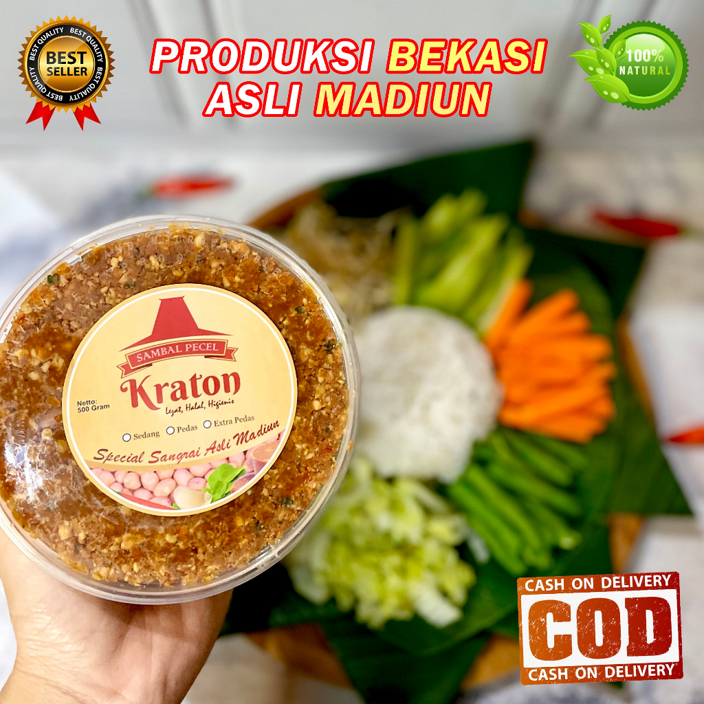 Jual BEST SELLER Sambal Pecel Madiun Asli Premium 250gr Bumbu Sambel ...
