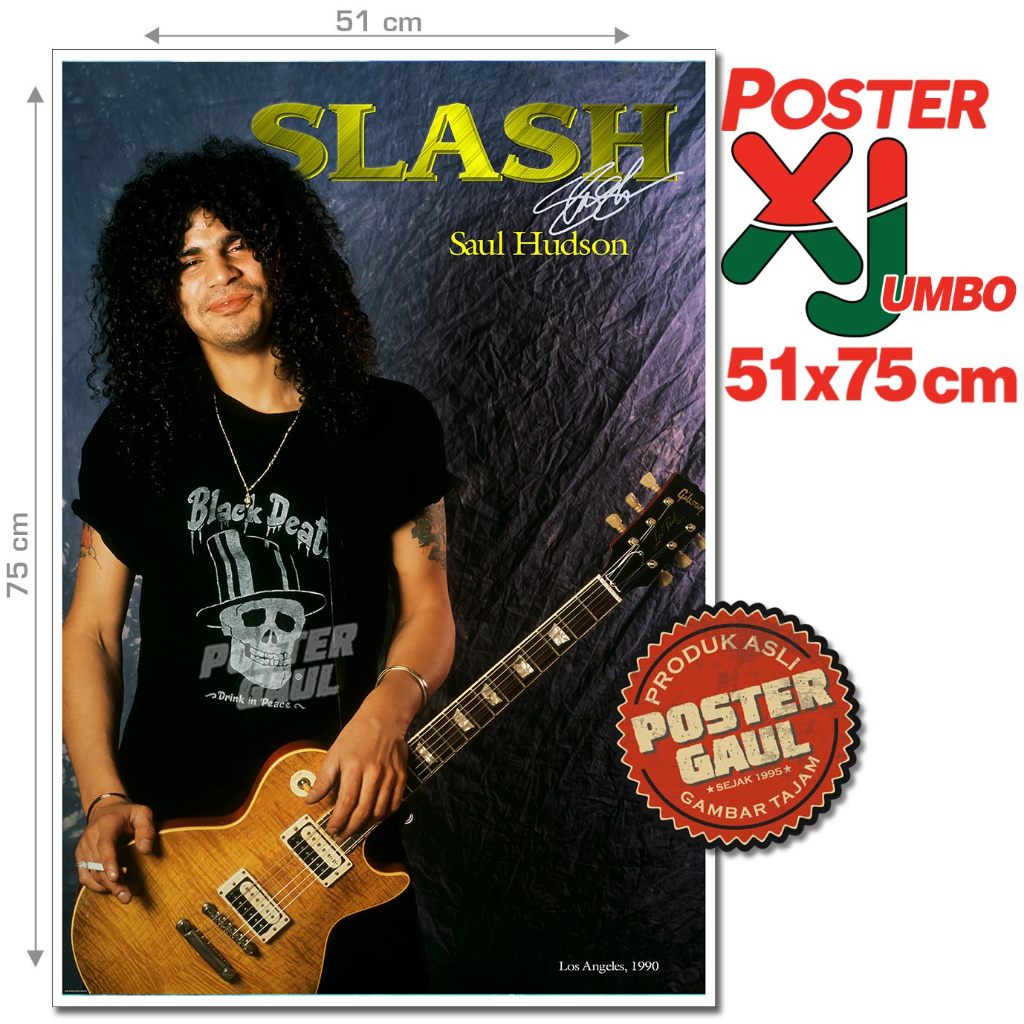 Jual Poster XJumbo SLASH : LOS ANGELES 1990 #XJFJP462 - ukuran 51 x 75 ...