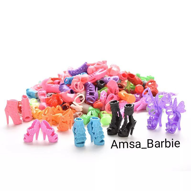Jual SEPATU BARBIE SATUAN MOTIF RANDOM | Shopee Indonesia