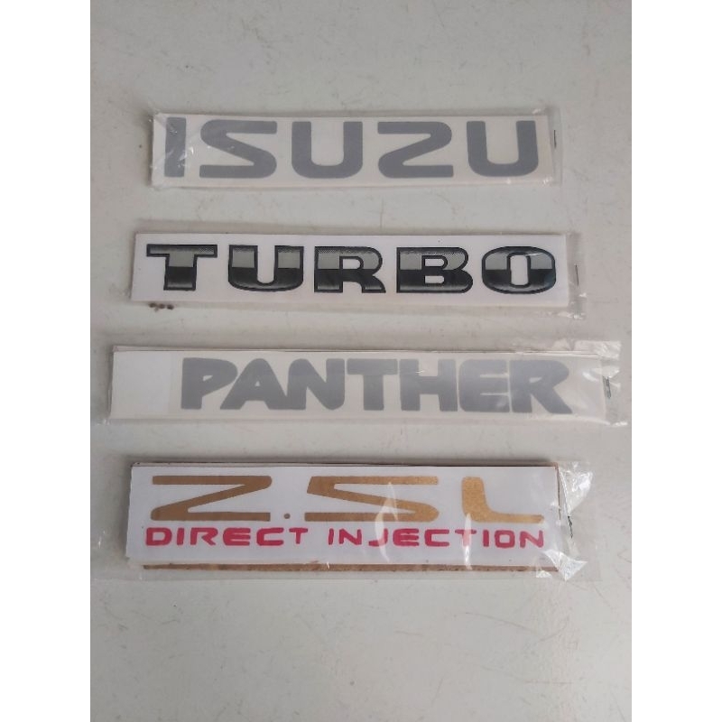 Jual Stiker tulisan isuzu turbo isuzu panther turbo 2.5l / Sticker ...