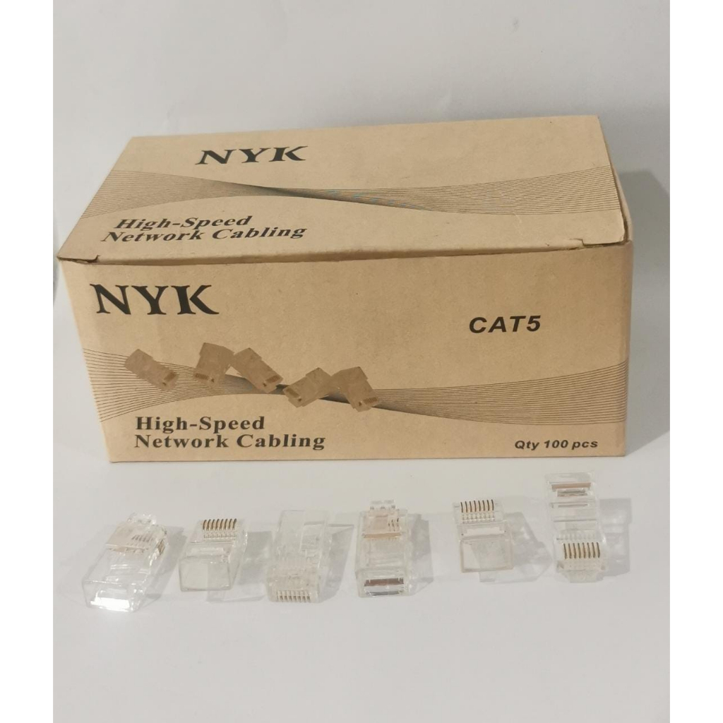 Jual CONNECTOR RJ45 CAT 5 NYK / KONEKTOR RJ45 5E | Shopee Indonesia