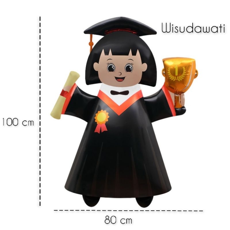 Jual Balon Wisuda Kelulusan Graduation Baloon Piala Toga Graduation ...