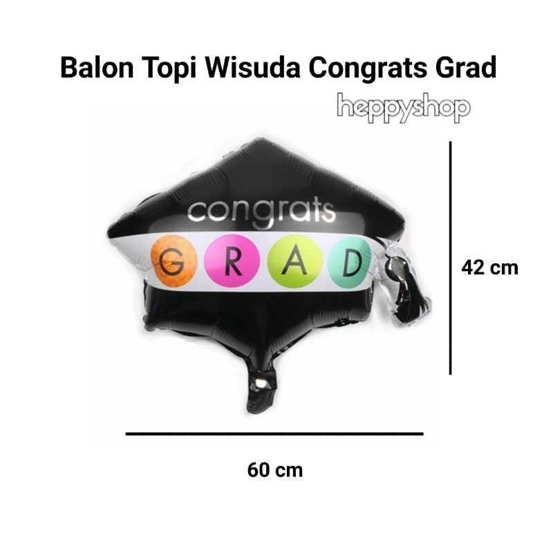 Jual Balon Wisuda Kelulusan Graduation Baloon Piala Toga Graduation ...