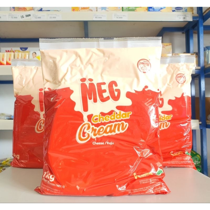 Jual Meg Cheddar Cream Cheese 1Kg | Shopee Indonesia