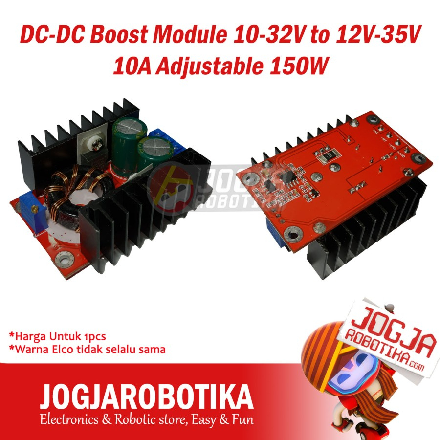Jual DC-DC Boost Step Up Module 10-32V to 12V-35V 10A Adjustable 150W ...
