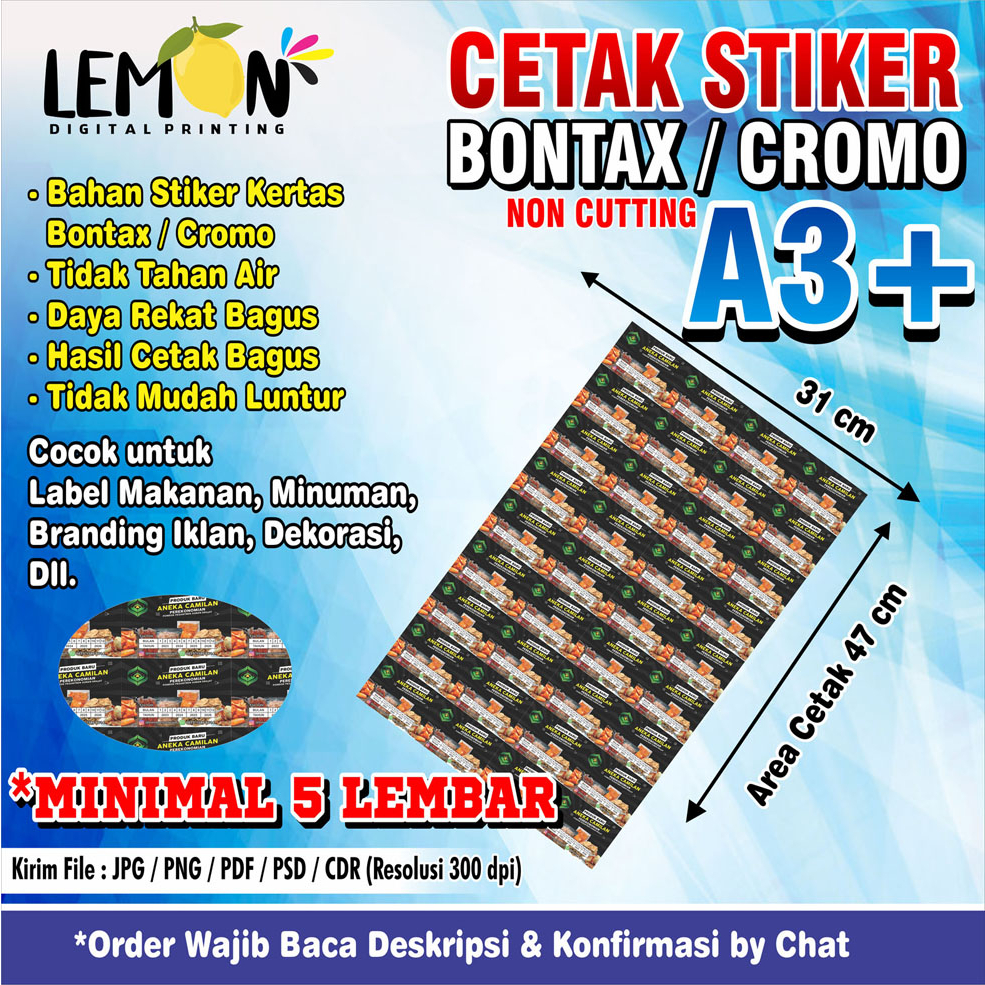 Jual STIKER BONTAK CROMO / KERTAS | Shopee Indonesia