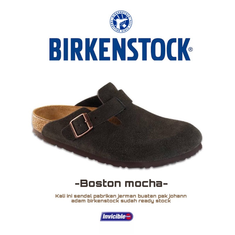 Jual birken stock boston suede mocha // BIRKEN STOCK BOSTON SOFT ...