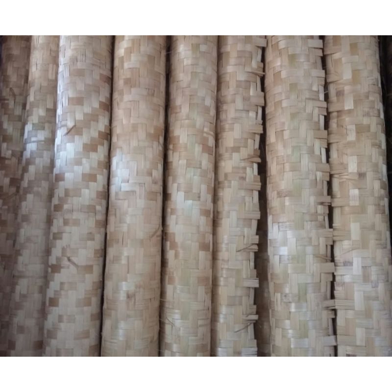 Jual gedek bambu/ bilik bambu daging polos/ anyaman bambu | Shopee ...